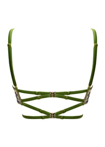 Studio Pia OLITA HARNESS QUARTER CUP BRA Jungle – Garnet District